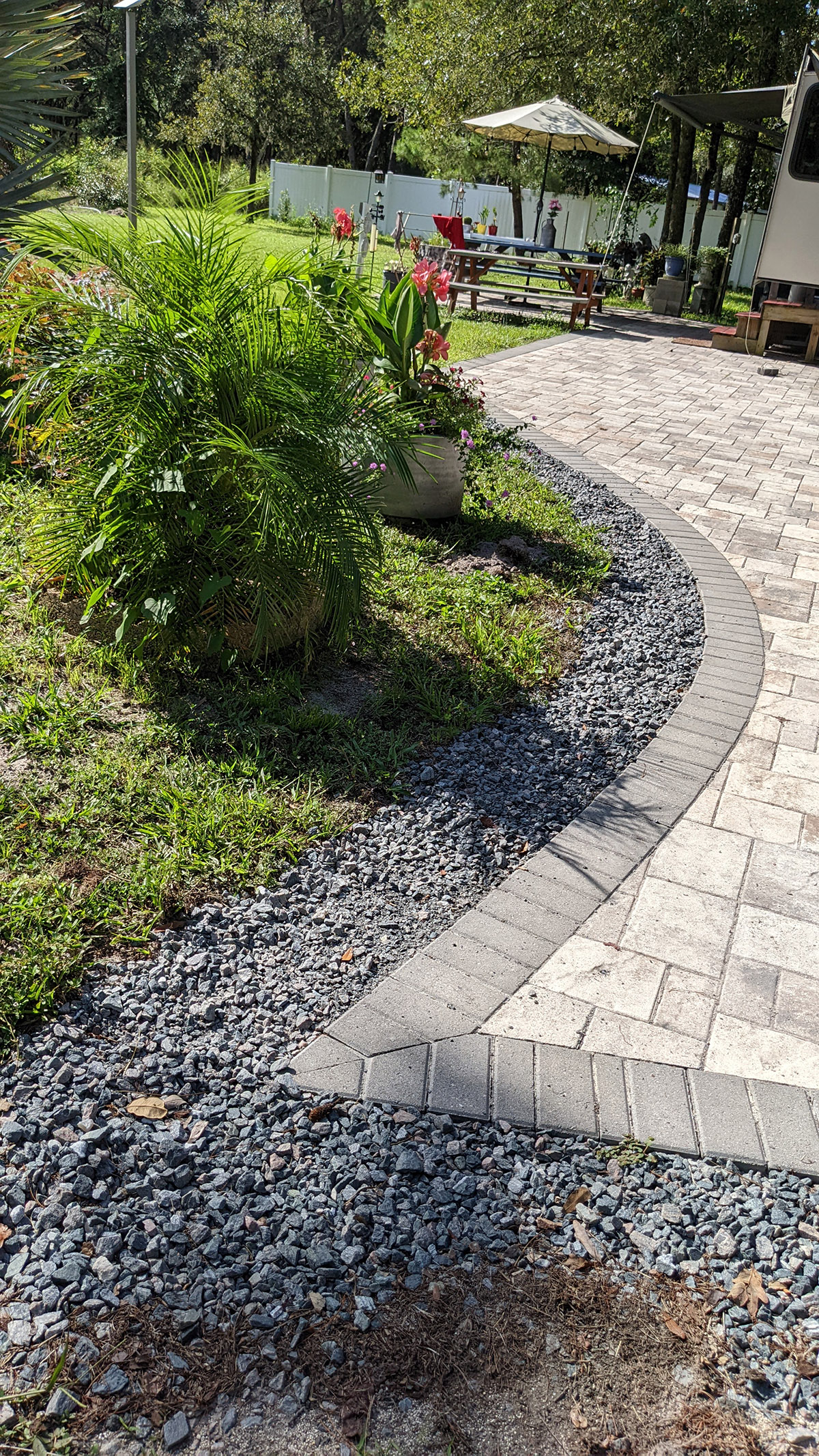 Private RV pad makeover with landscaping : Avant Gardens